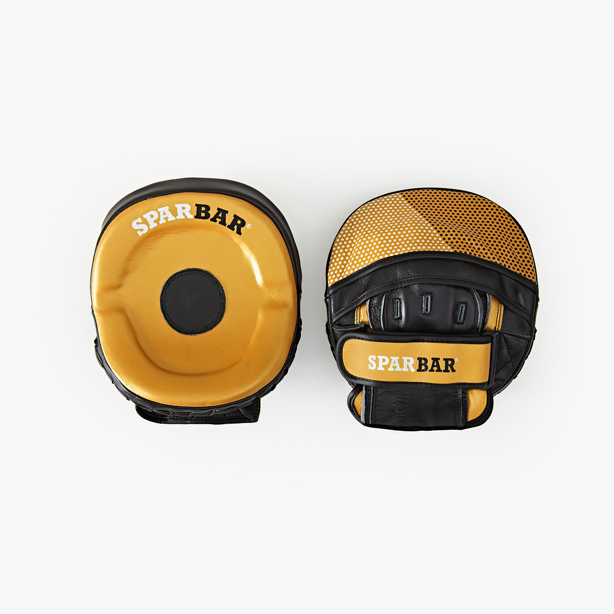 SPARBAR® SB1 FOCUS PADS - GOLD & BLACK – SPARBAR BOXING
